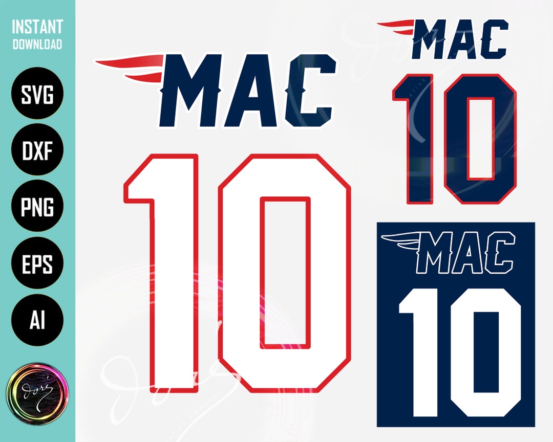 Mac Football 10 T-shirt PNG SVG for Cricut Printable Art. - Etsy
