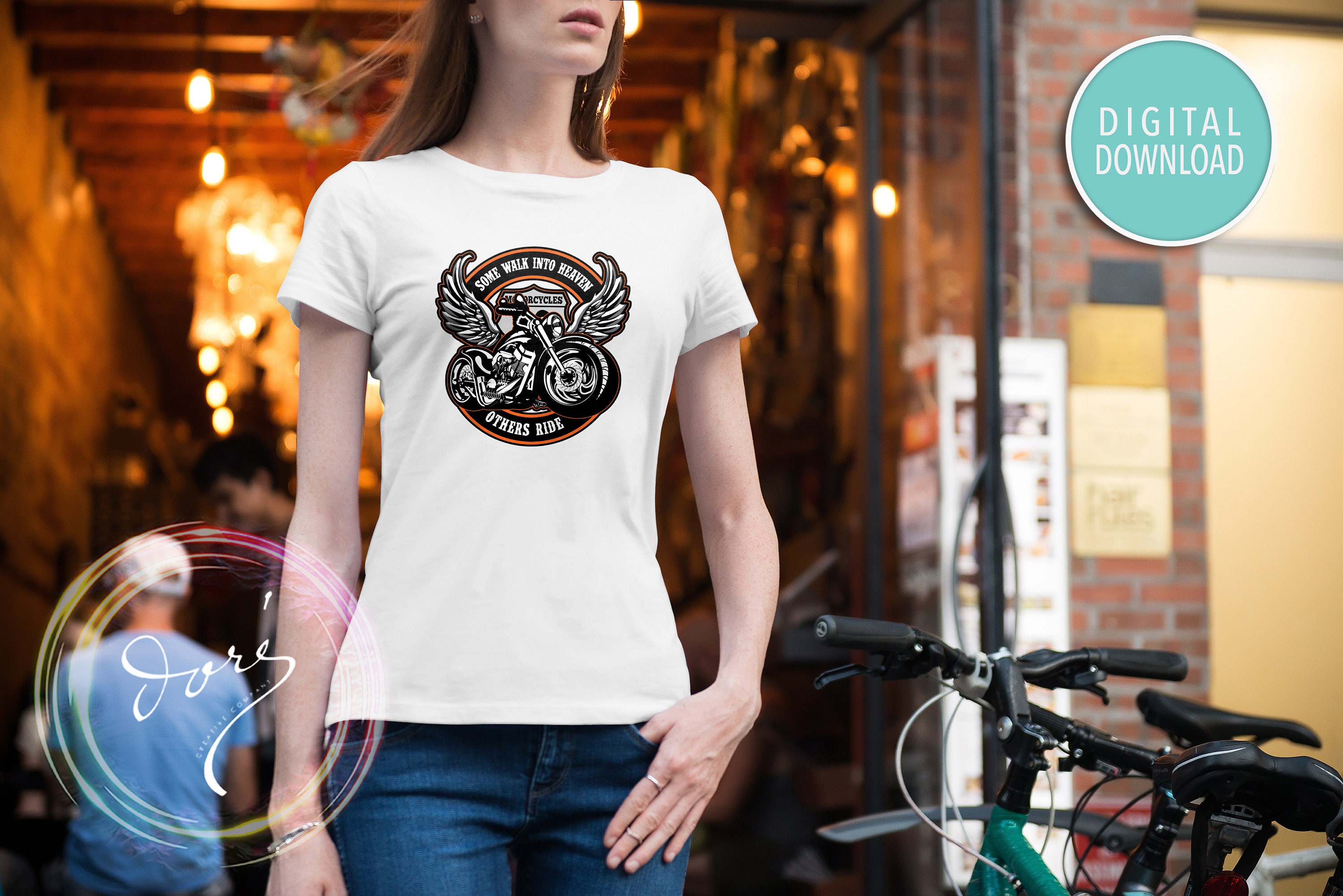 Personalized Motorcycle Bikers Memorial T-shirt PNG SVG Graphics ...