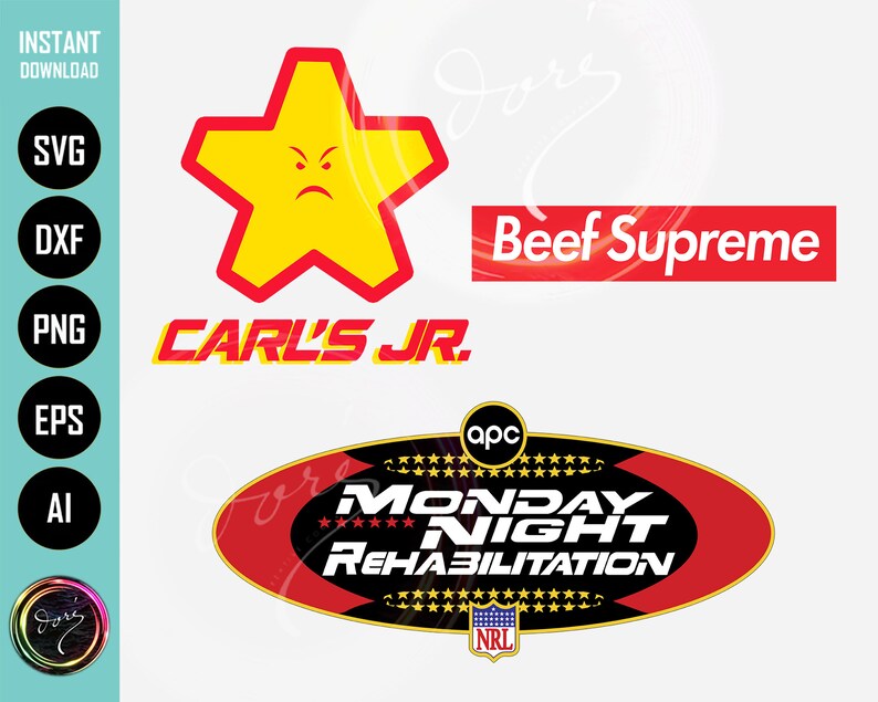 3 Parody Inspired Logos T-shirt PNG SVG for Cricut Printable Art ...