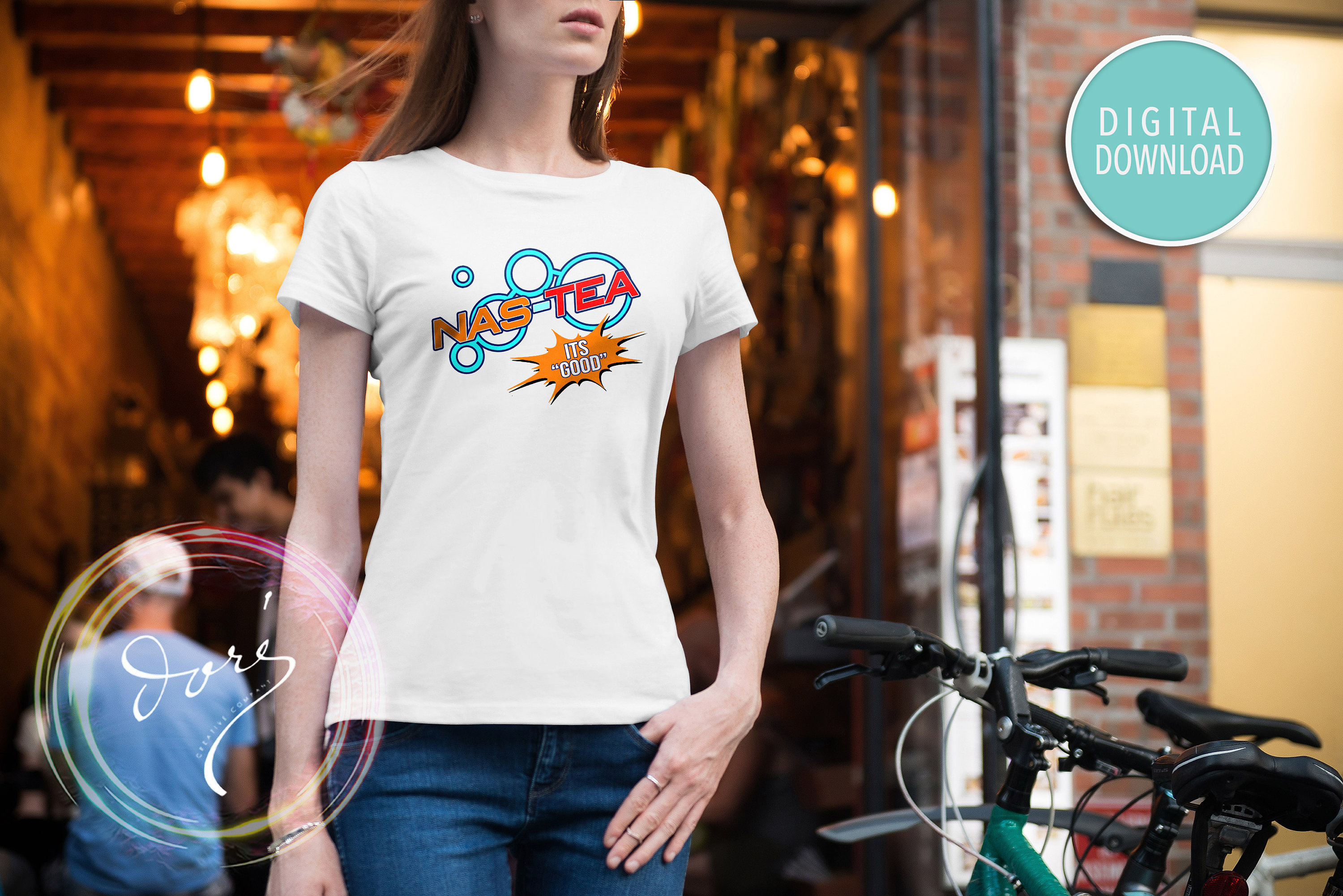 Nas-tea Parody Logo T-shirt PNG SVG DXF for Cricut Printable Art ...
