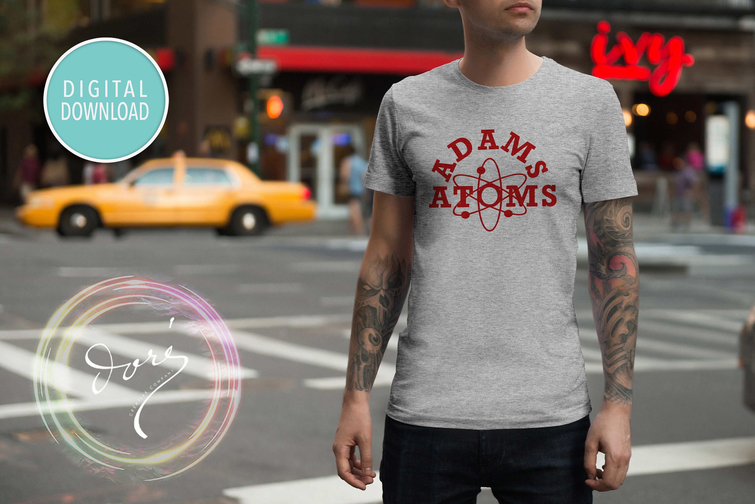 Adams Atoms Replica Logo PNG SVG for Cricut Printable Art. Sublimation ...