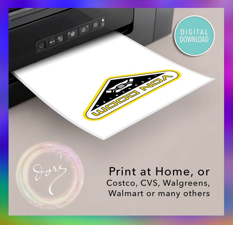 Von Doom Industries T-shirt PNG SVG for Cricut Printable Art ...