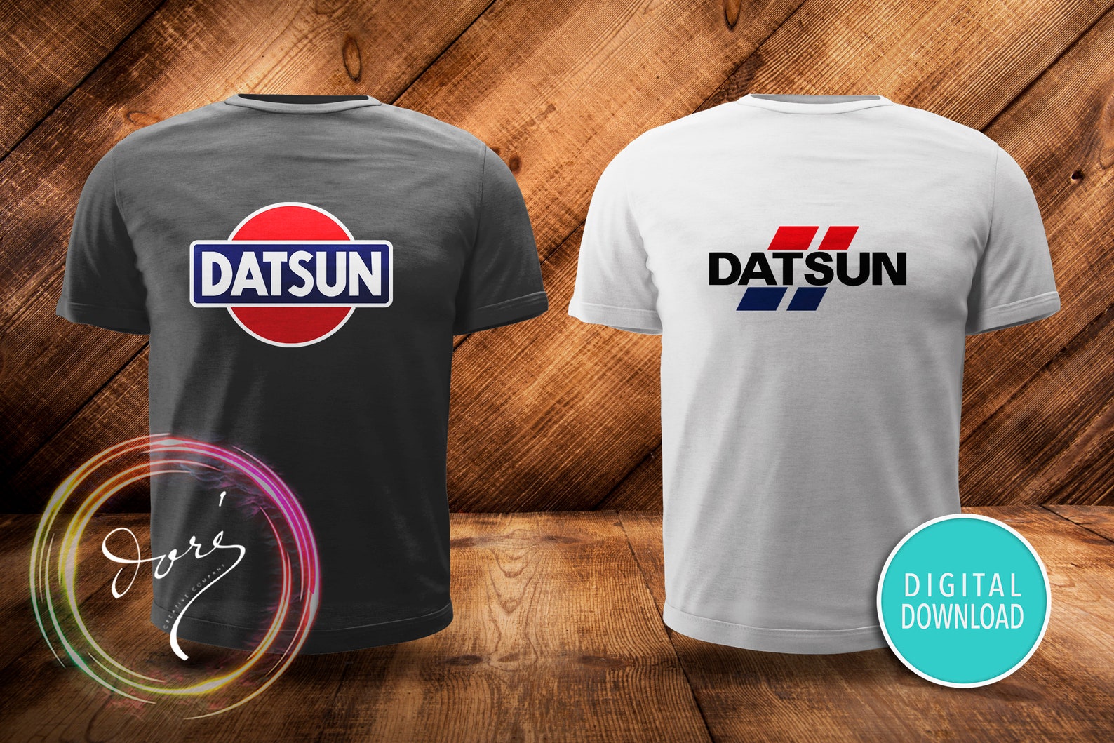 4 Datsun Classic Racing Z Logos T-shirt PNG SVG for Cricut Printable ...