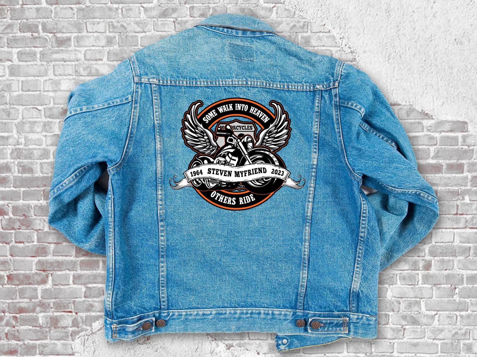 Personalized Motorcycle Bikers Memorial T-shirt PNG SVG Graphics ...