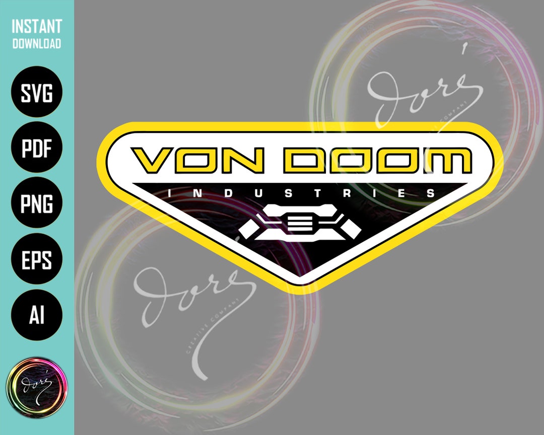 Von Doom Industries T-shirt PNG SVG for Cricut Printable Art ...