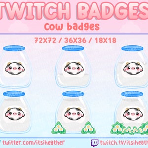 Cute Cow Twitch Overlays GIANT Bundle - 4 Scenes, 1 Overlay, 1 Webcam ...