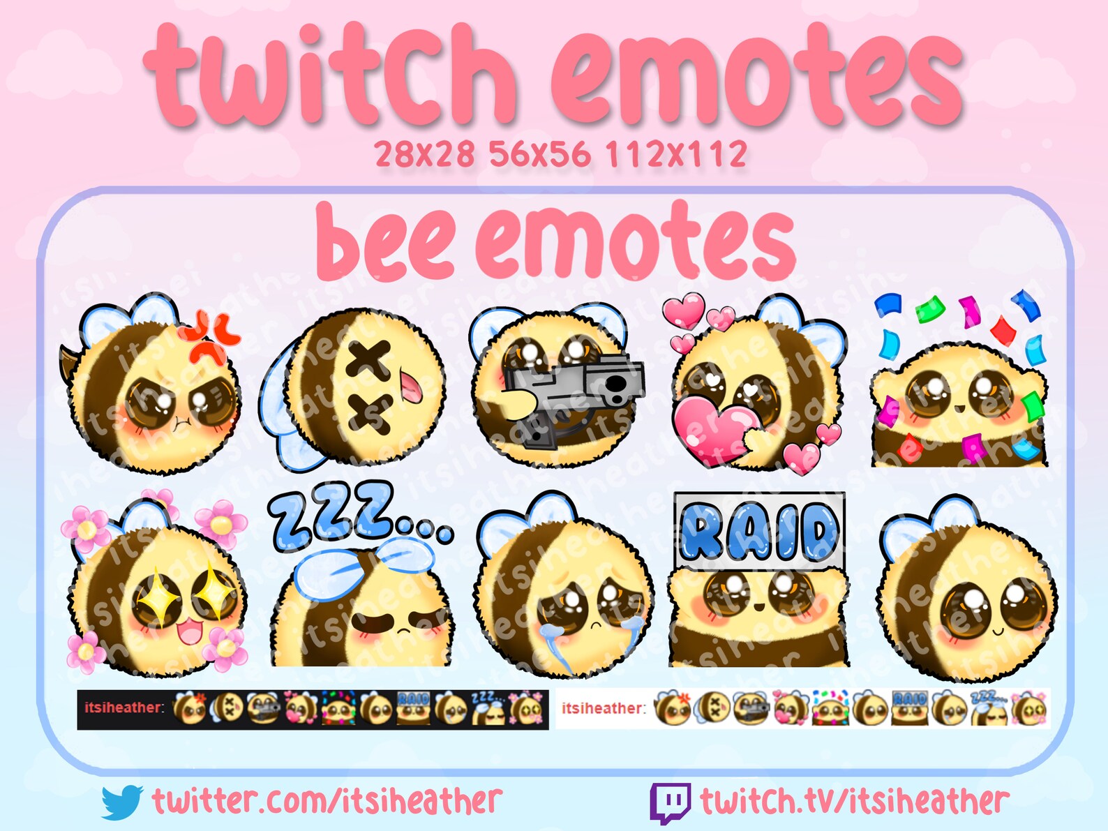 Cute Bee Twitch Overlays GIANT Bundle 4 Scenes 1 Overlay 1 - Etsy