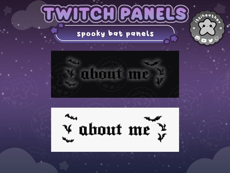 Cute Spooky Black Devil Bat Wing Panel for Twitch - Etsy