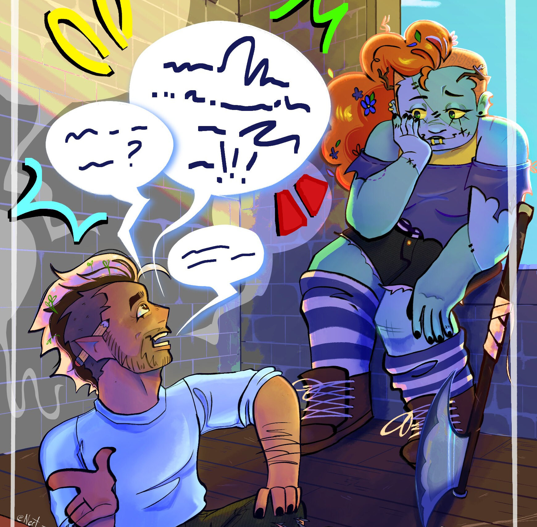 Bdubs and Cleo Fan Art Print Third Life, Life Series, Hermitcraft, bdoubleo100, Zombiecleo - Etsy