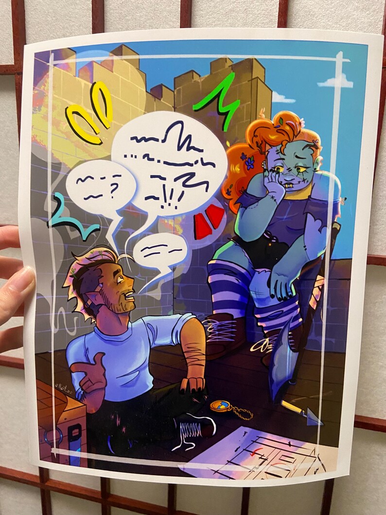 Bdubs and Cleo Fan Art Print Third Life, Life Series, Hermitcraft ...