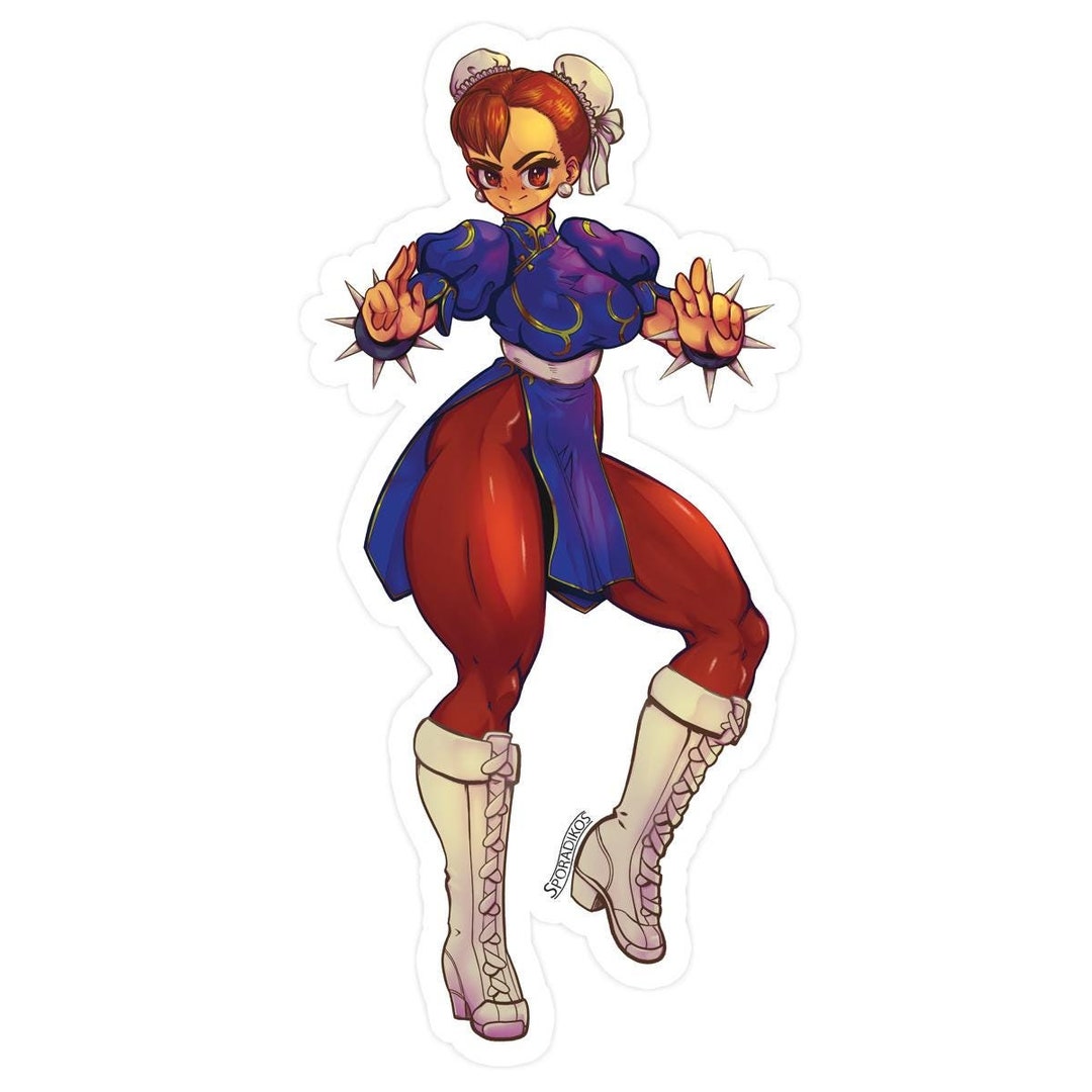 Chun-li Die-cut Vinyl Stickers (4-pack) - Etsy