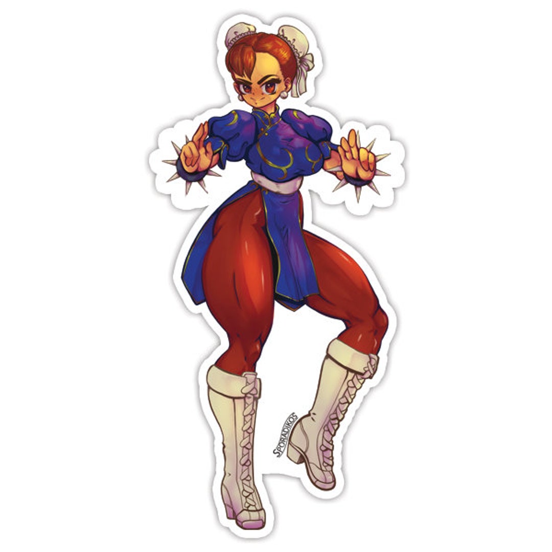 Chun-li Die-cut Vinyl Stickers 4-pack - Etsy
