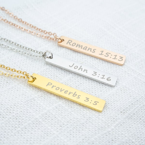 Bible Verse Jewelry - Etsy