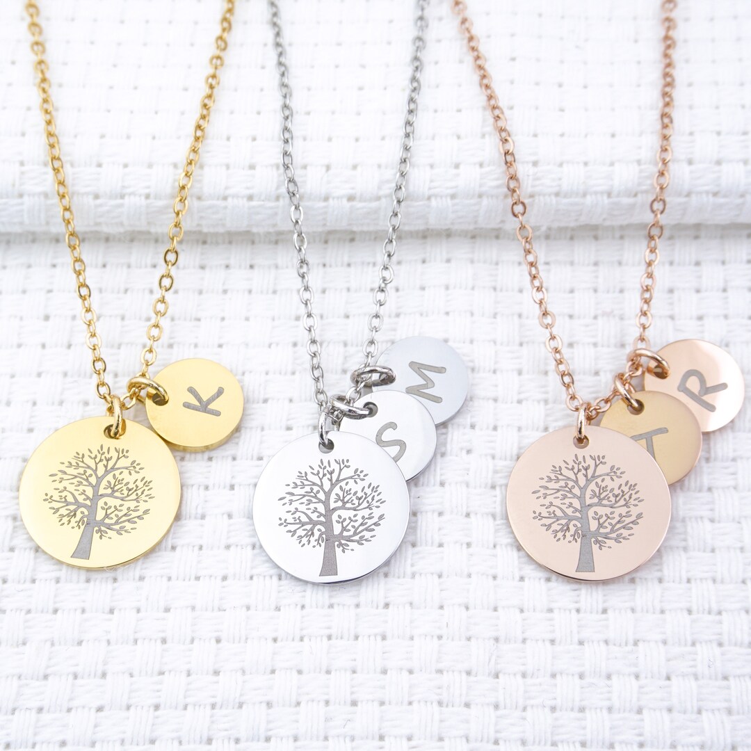 Personalized Custom Family Tree Necklace for Grandmother Nana ...