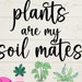 Plants SVG, Gardener SVG, Plants Are My Soil Mates, Gardening Crafts ...