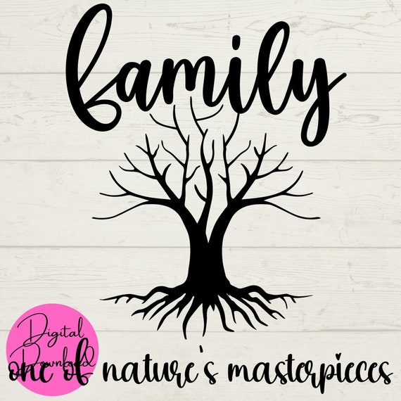 Family Tree SVG Family SVG Tree SVG Nature Svg Digital - Etsy