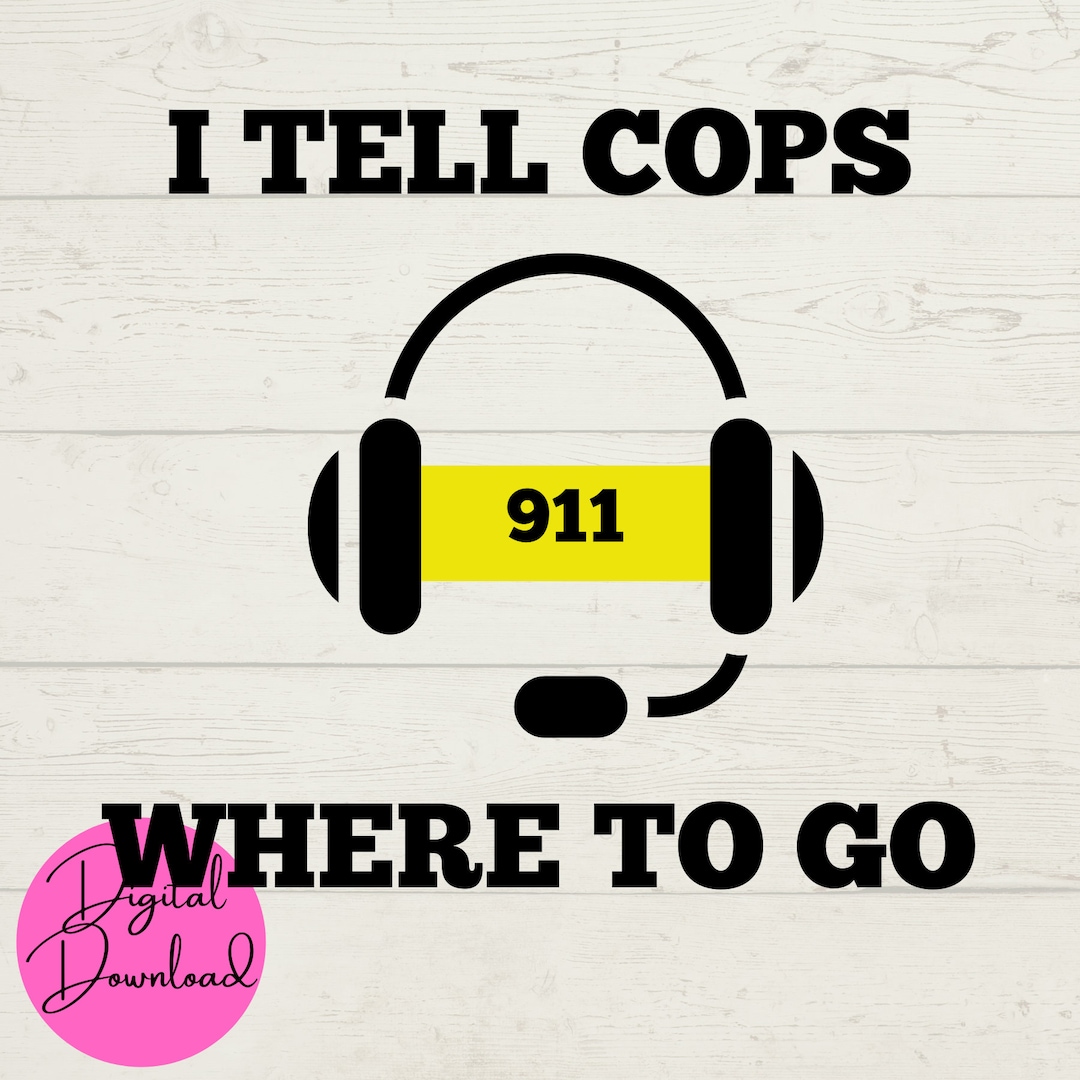 911 Operator SVG, Police Dispatcher SVG, Digital Download, Instant Cut ...