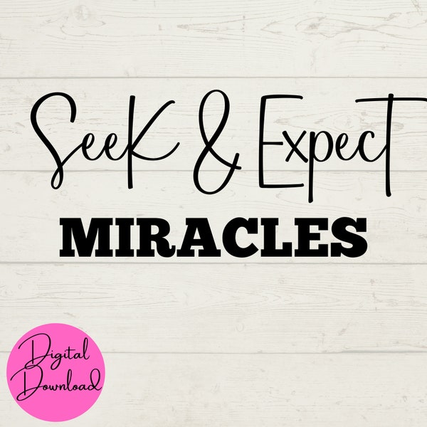 Expect Miracles - Etsy