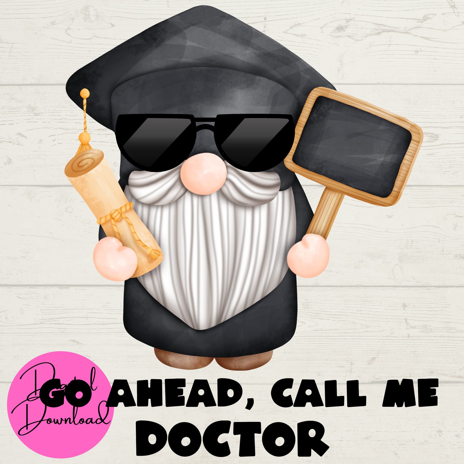 PHD Graduate SVG, Gnome Graduation SVG, Doctor Svg, Graduate School Svg ...