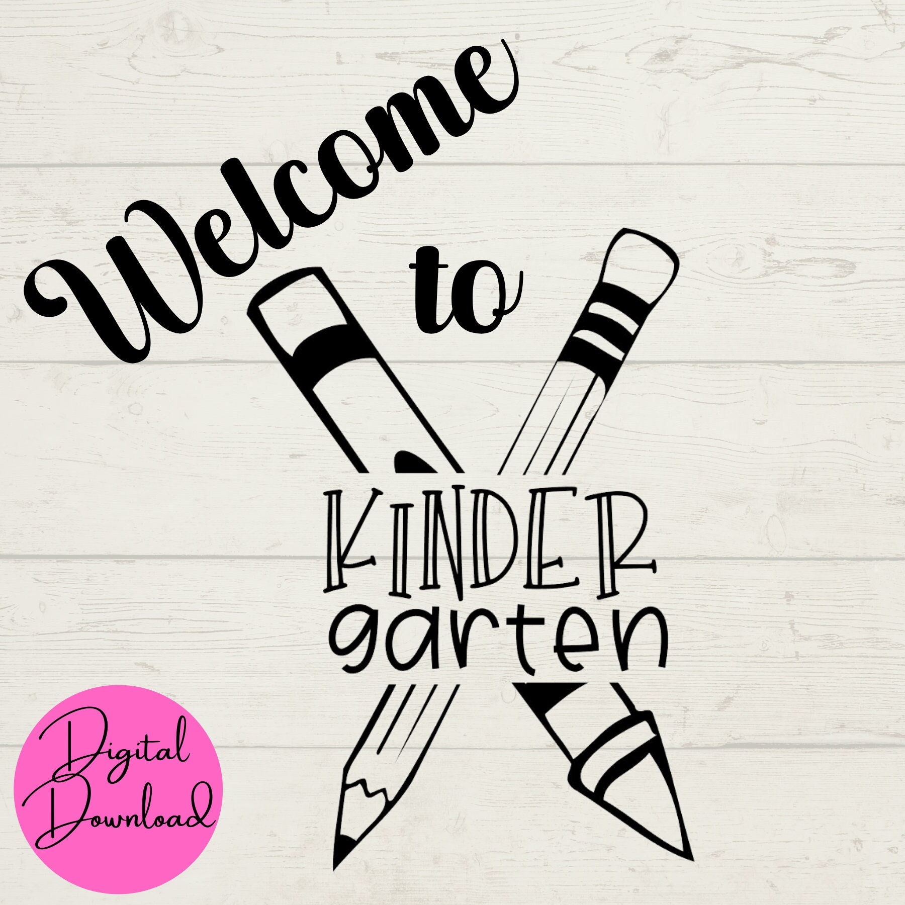 Welcome To Kindergarten Clip Art Black And White