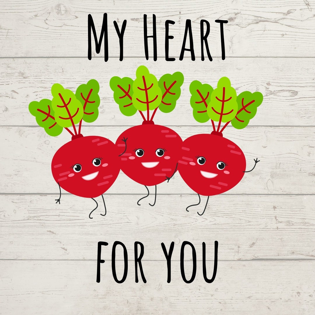 Beets SVG, Garden SVG, Heart Beats for You Digital Download, Valentine ...