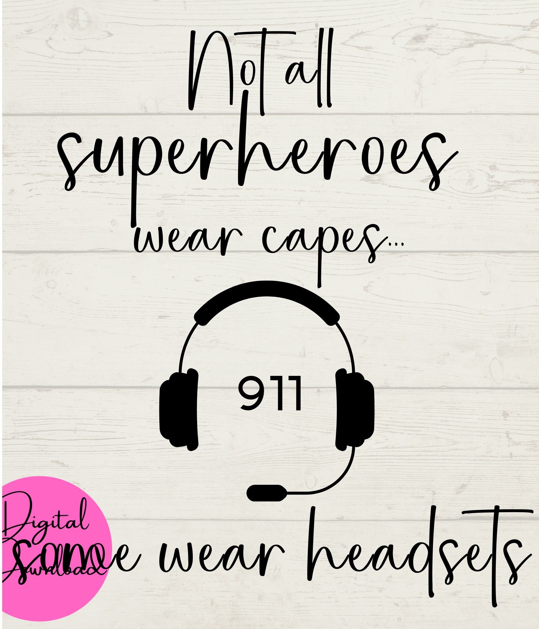 911 Operator SVG, Police Emergency Dispatcher SVG, Digital Downloads ...