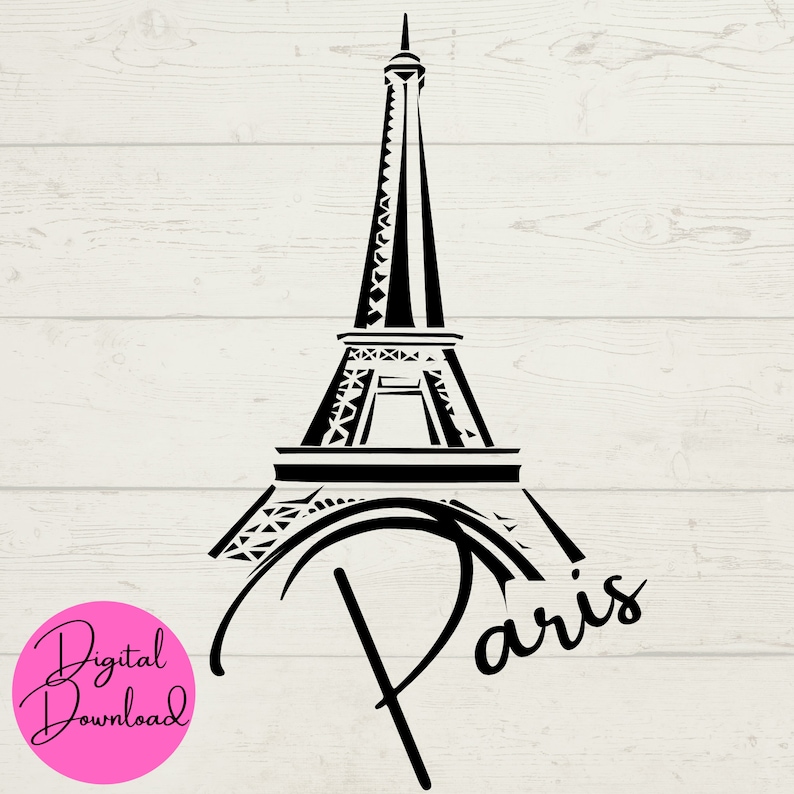 Paris SVG, Eiffel Tower SVG, France SVG, Instant Downloads, Cut Files ...