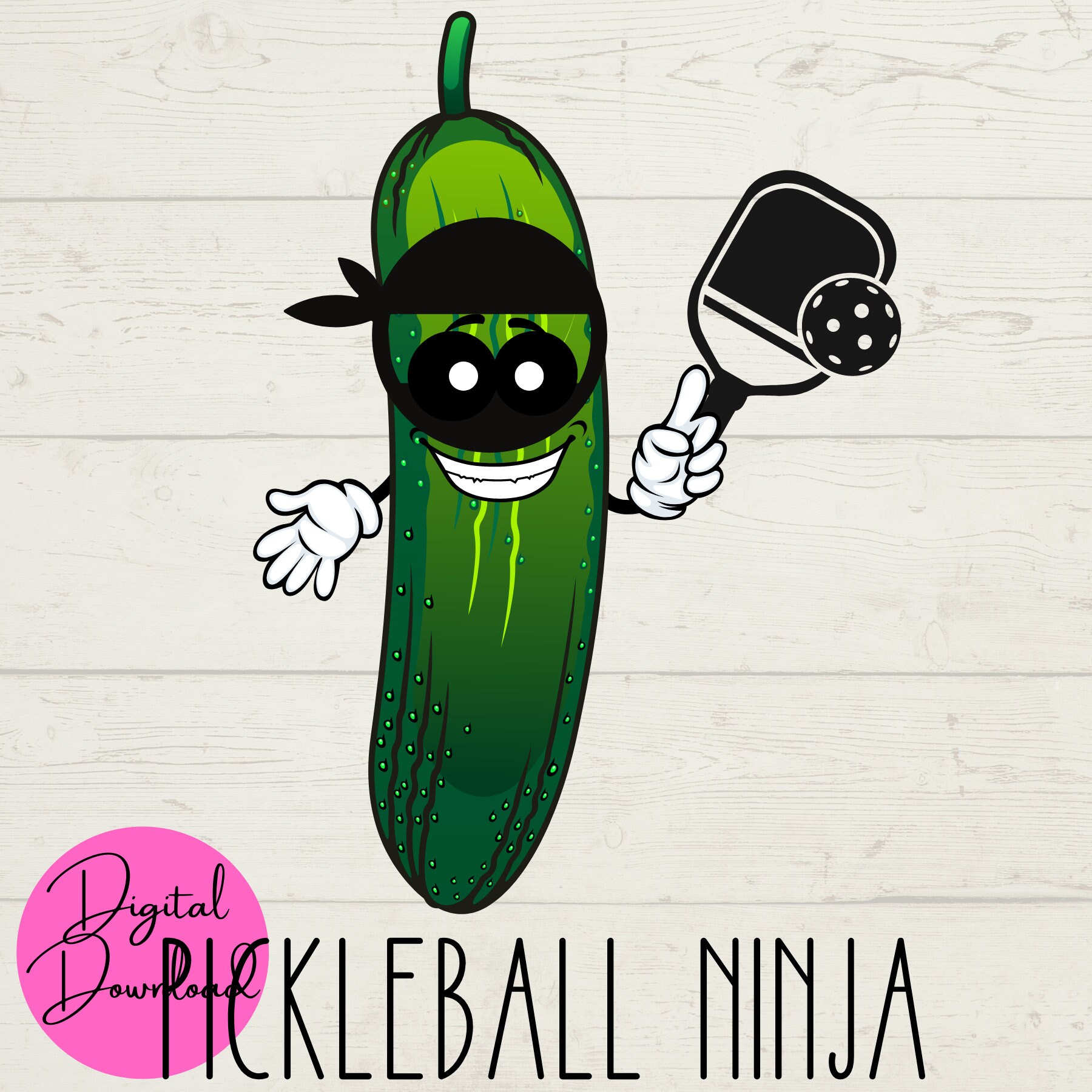 Pickleball SVG, Ninja SVG, Pickle SVG, Pickleball Ninja, Instant ...