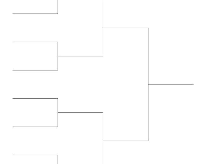 8-team Single and Double Elimination Playoff Brackets | PDF JPG and Hi ...