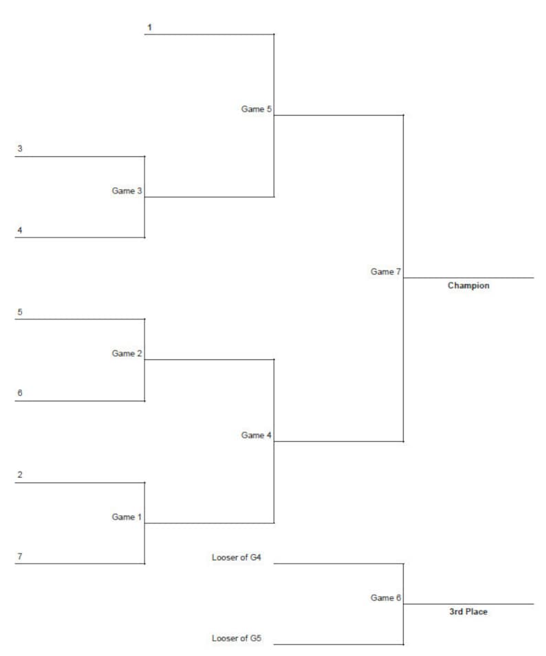 Instant Download: 10 Single and Double Elimination Playoff Bracket ...