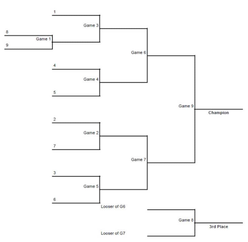 Instant Download: 10 Single and Double Elimination Playoff Bracket ...