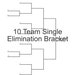 10-team Single and Double Elimination Playoff Brackets | PDF JPG and Hi ...