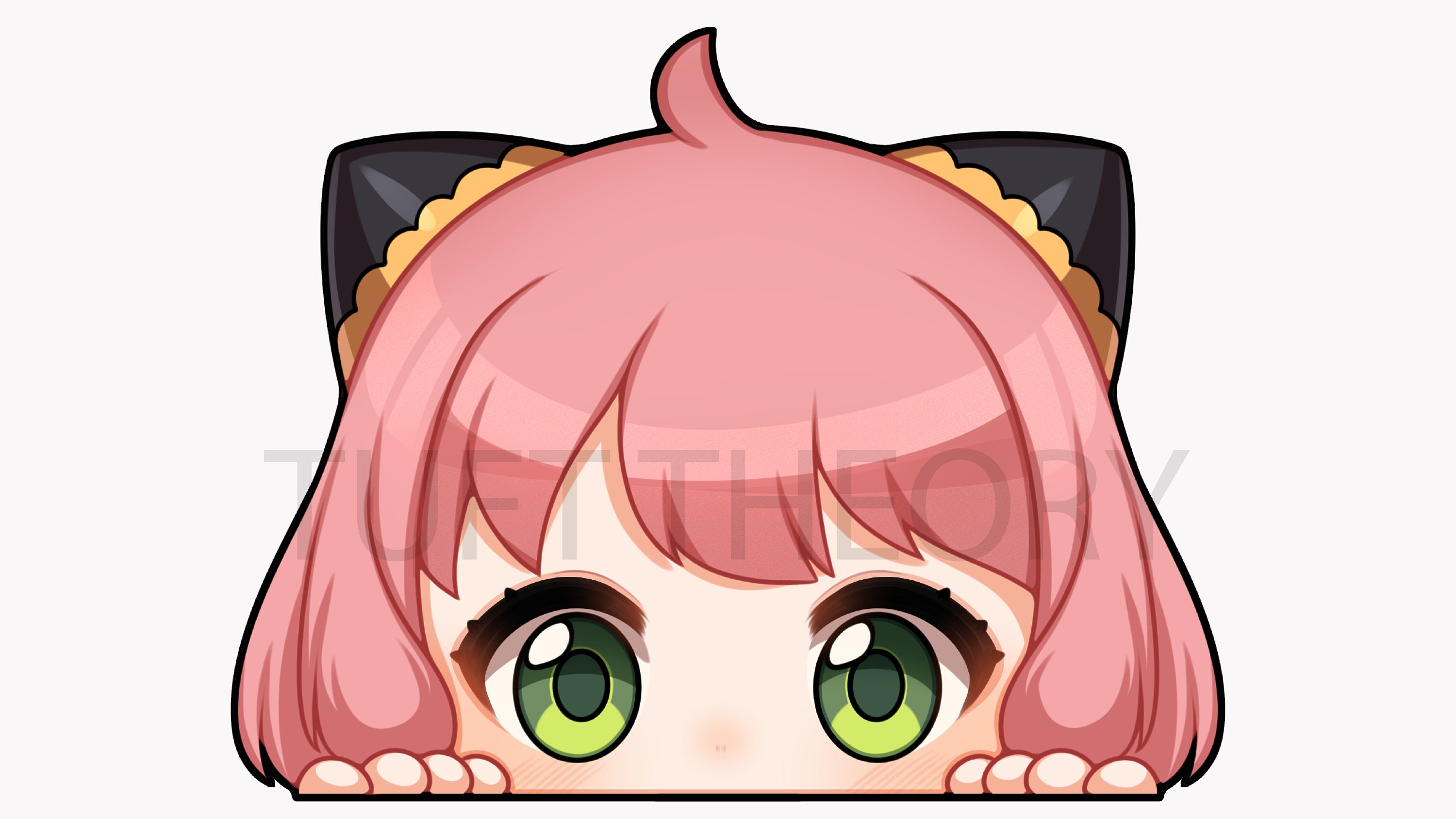 Anime Spy Peeker Stickers - Etsy