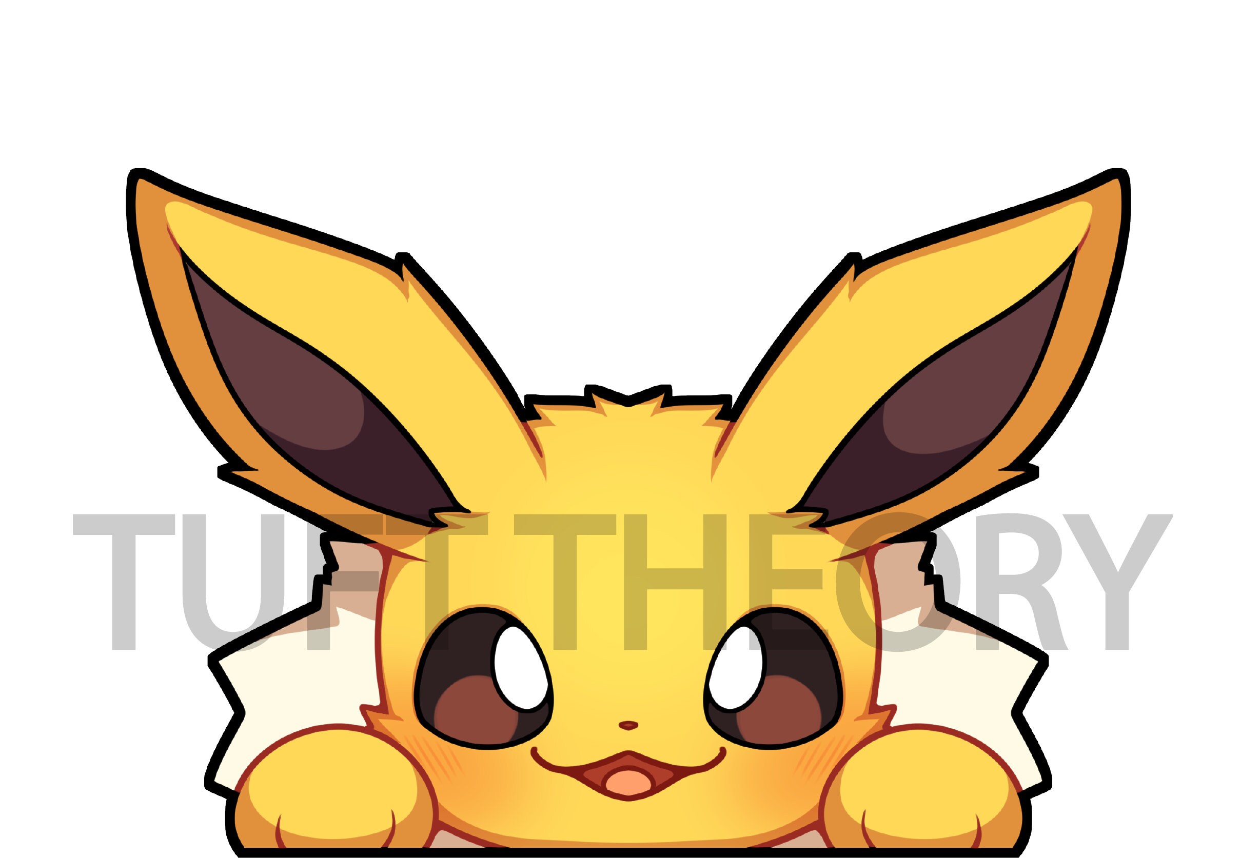 Eeveelution Poke Peeker Stickers - Etsy