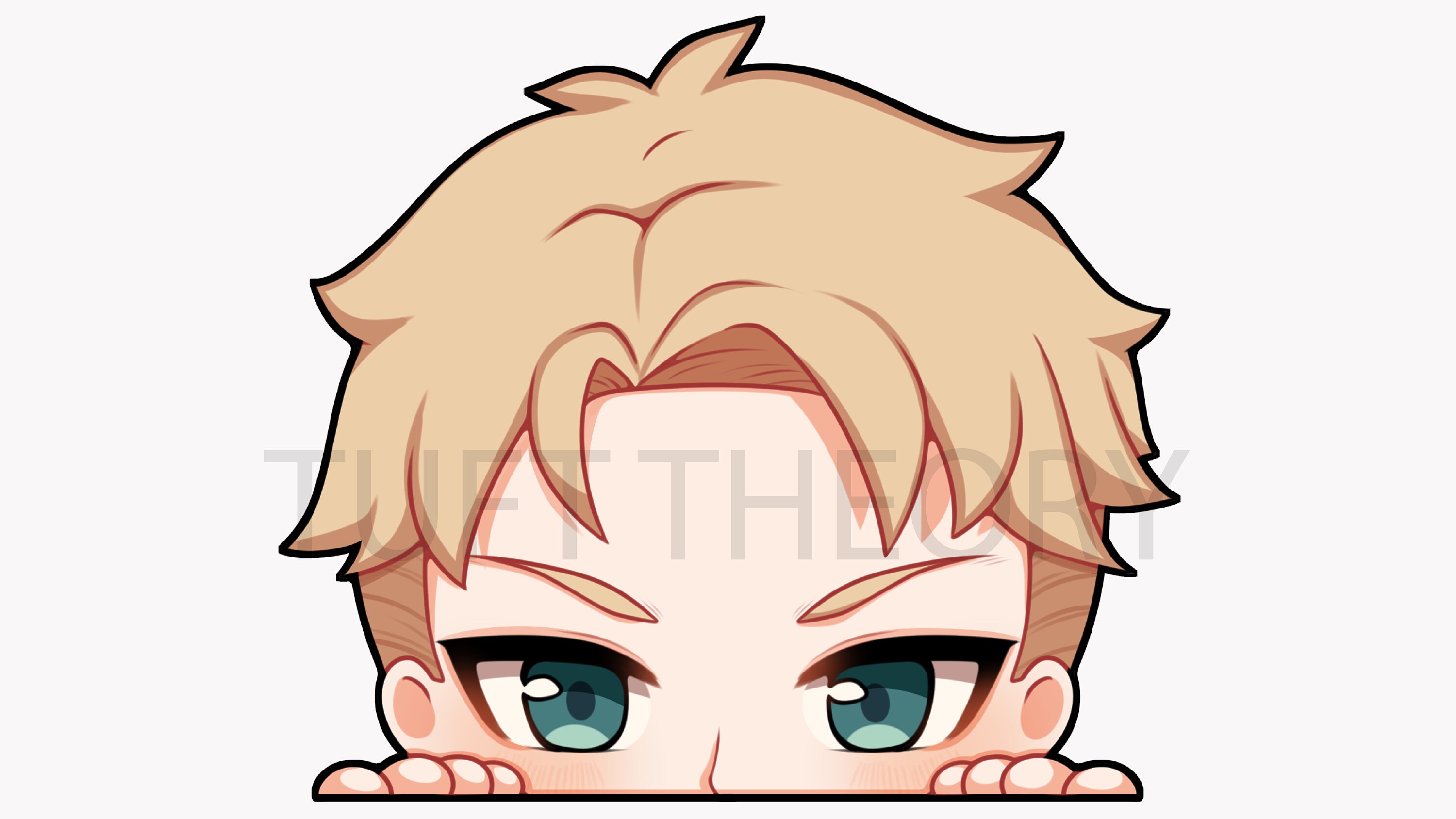 Anime Spy Peeker Stickers - Etsy