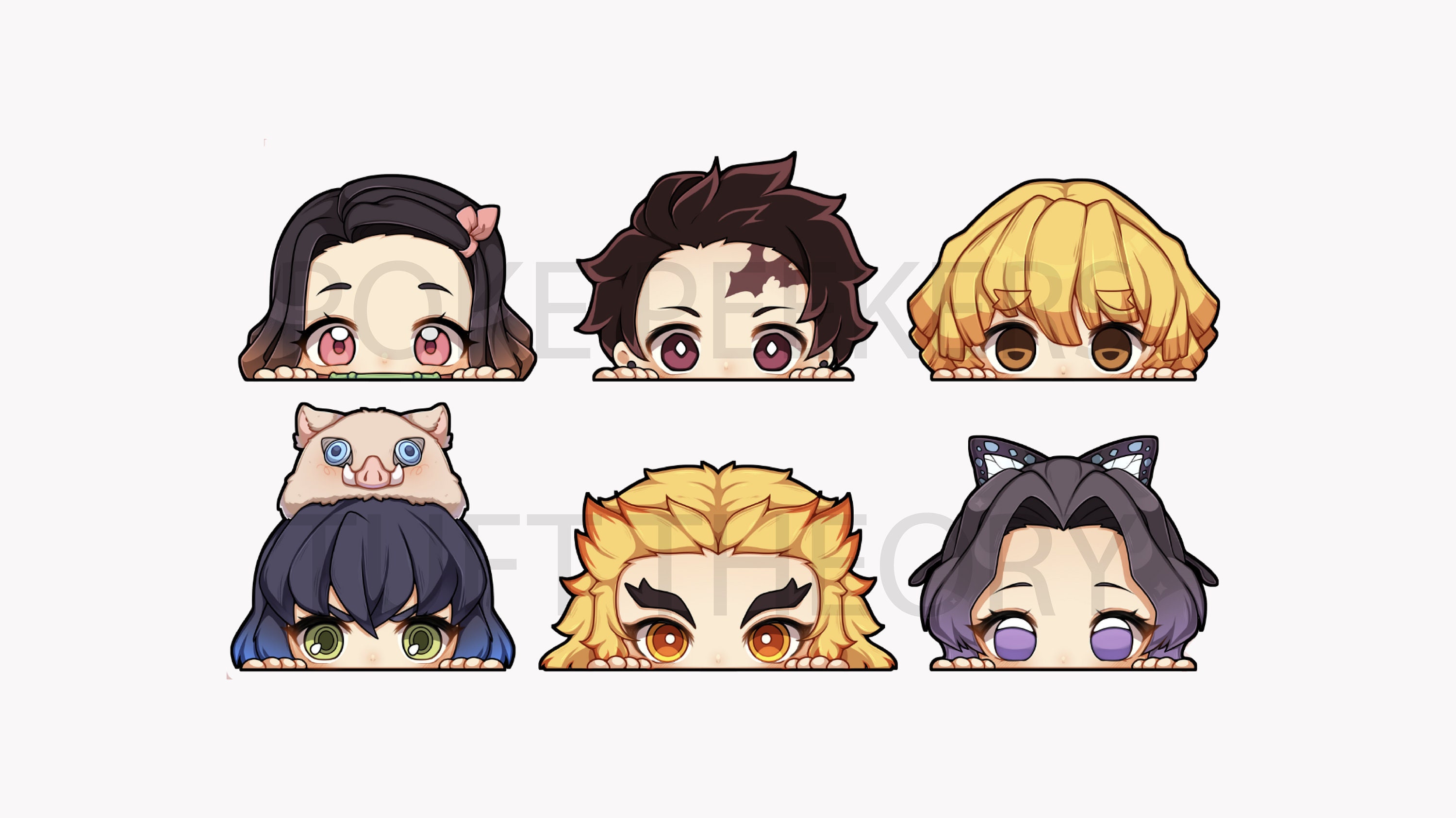 Anime DS Peeker Stickers - Etsy