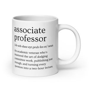 Funny Associate Professor Definition Mug | Professor Tenure Gift ...