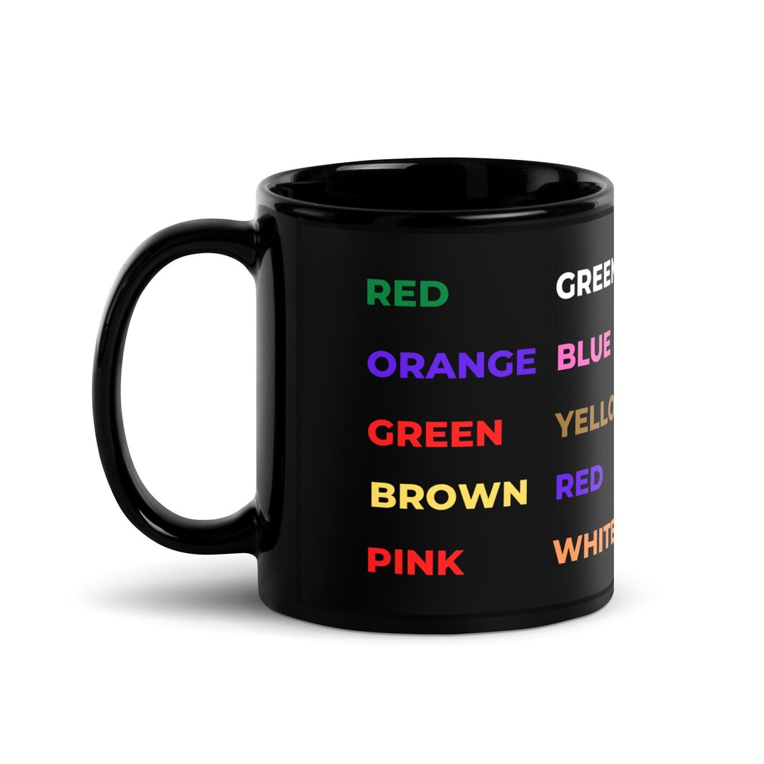 Stroop Test Mug Stoop Effect Mug, Psychology Mug, Cognitive Flexibility ...