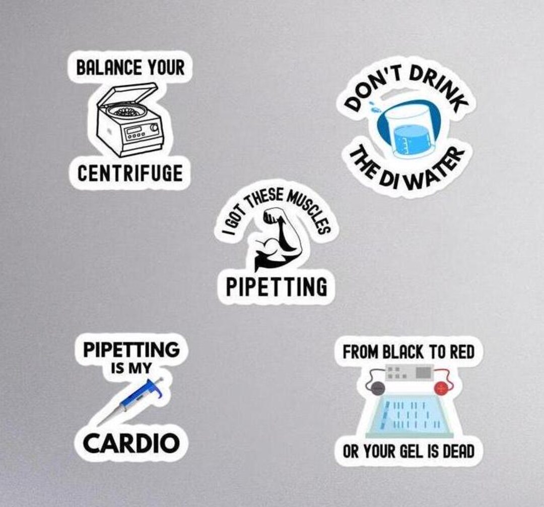 Science Laboratory Bubble-free Stickers | Funny Laboratory Gift ...