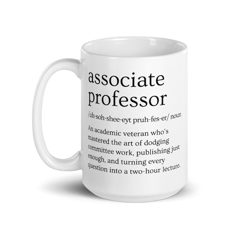 Funny Associate Professor Definition Mug | Professor Tenure Gift ...
