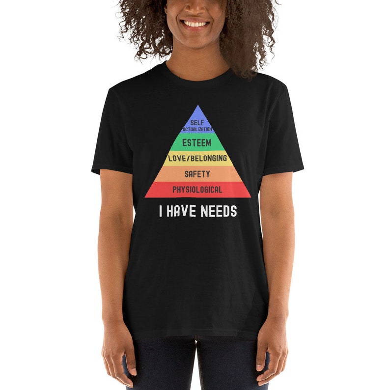 Psychology Gift - Maslow's Hierarchy of Needs - Psychology Shirt, Funny ...