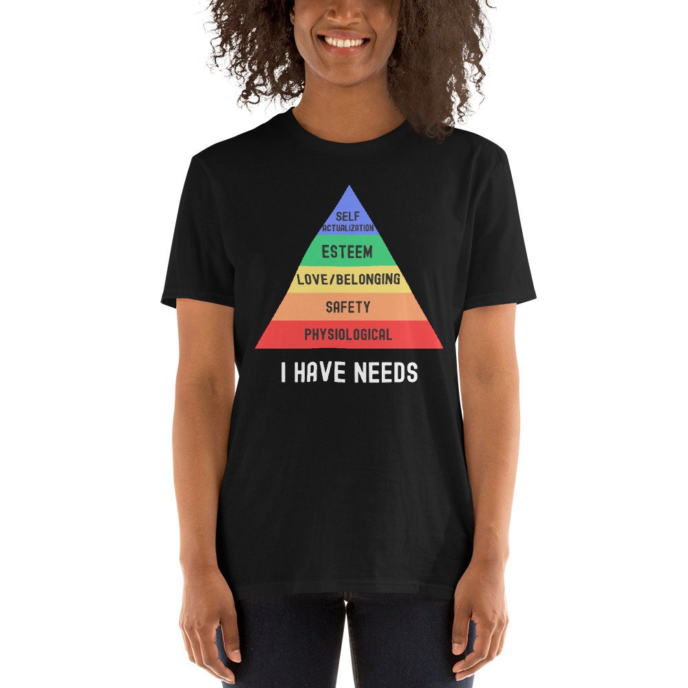 Psychology Gift Maslow's Hierarchy of Needs Psychology Shirt, Funny ...