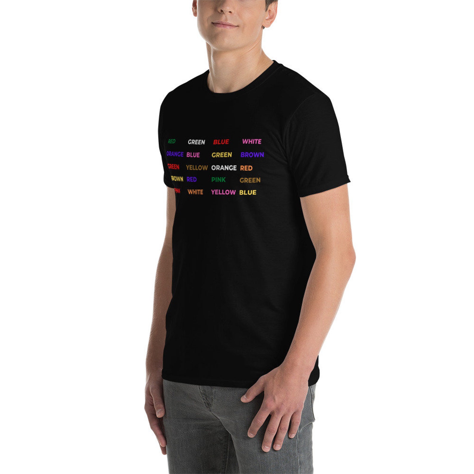 Stroop Test Shirt - Stroop Effect, Funny Psychology Shirt, Cognitive ...