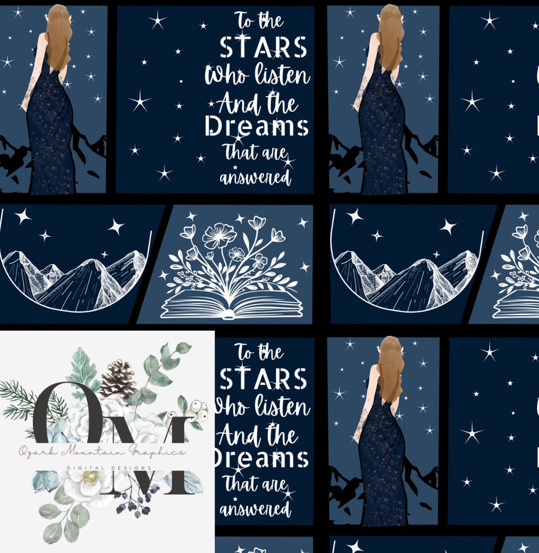 Acotar Inspired Seamless Design Digital Download - Etsy