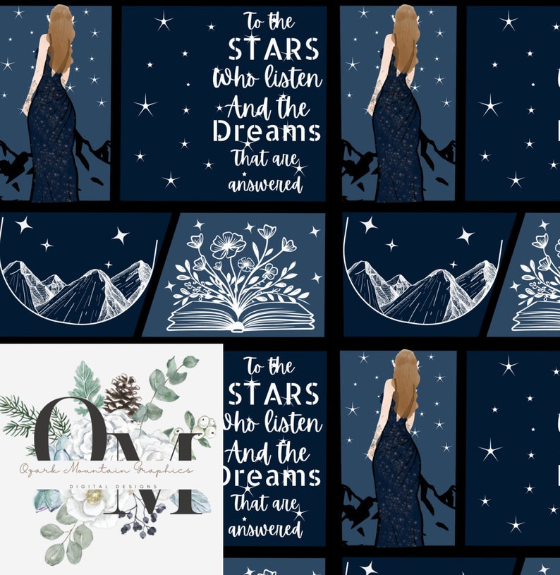 Acotar Inspired Seamless Design Digital Download - Etsy