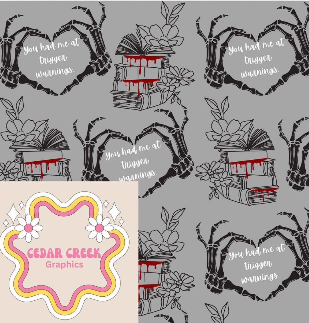 Dark Romance Inspired Seamless File Digital Download - Etsy