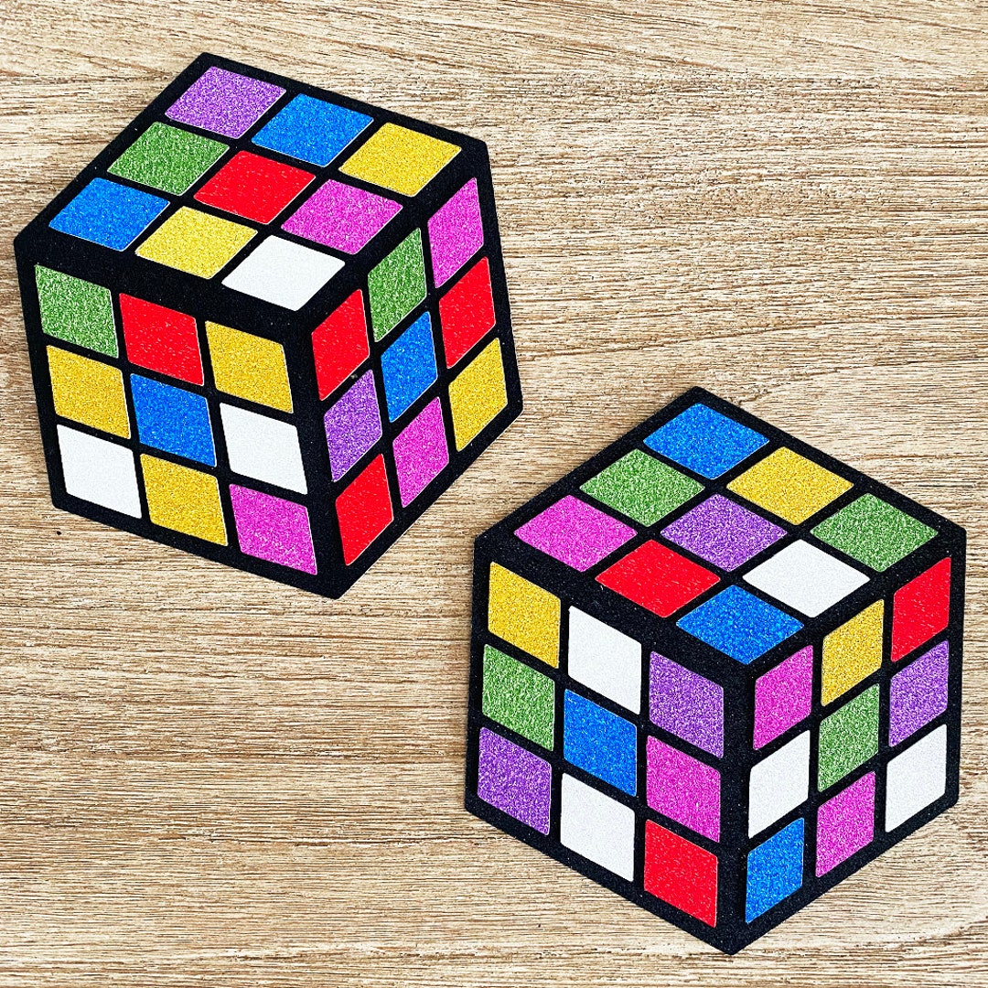 Disco Rubik's Cube Birthday Party Decor Large Confetti - Etsy