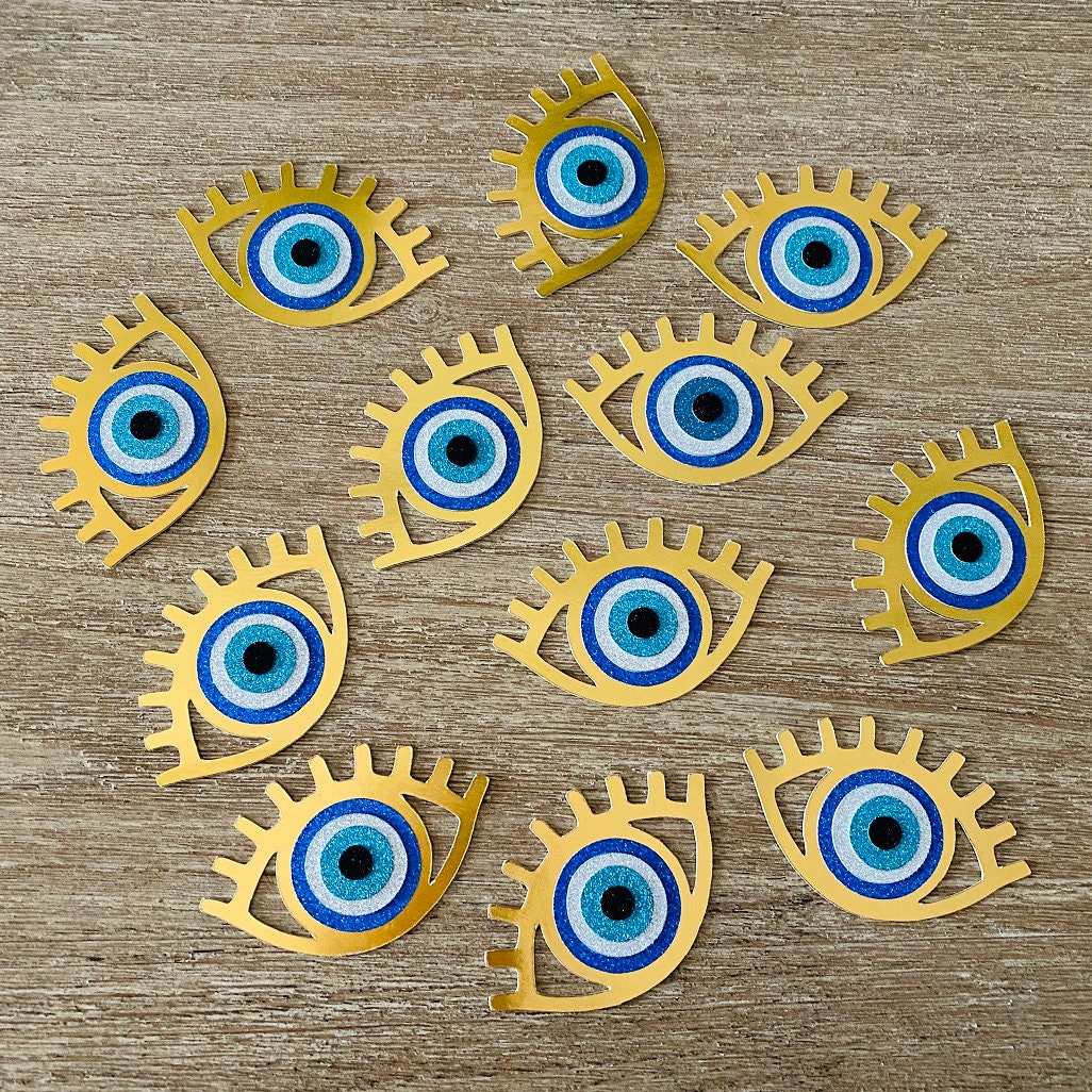 Evil Eye Birthday Craft DIY Party Confetti - Etsy Australia