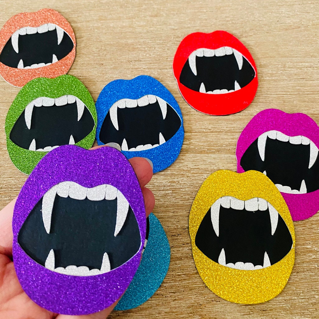 Dracula Lips Halloween Birthday Party Decor Craft DIY Confetti - Etsy