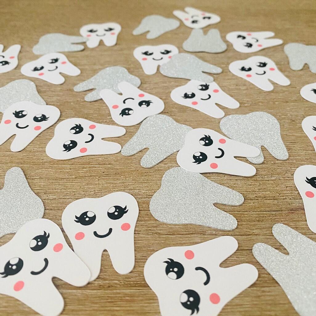 First Tooth Birthday Party Decor Confetti - Etsy